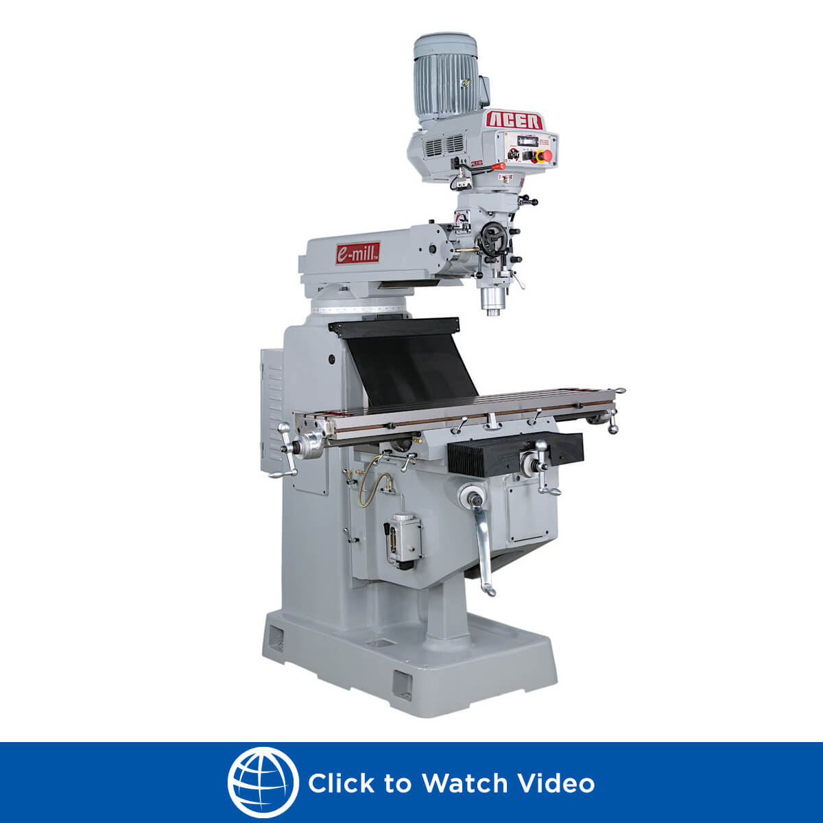 10" x 50" New Acer E-Mill Vertical Mill Model 3VK for sale