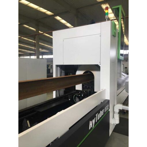 Hytube IPG fiber laser tube cutting machine with auto tube loading