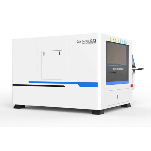 2,000 watt 4' x 4' BesCutter Cube fiber laser metal sheet cutting
