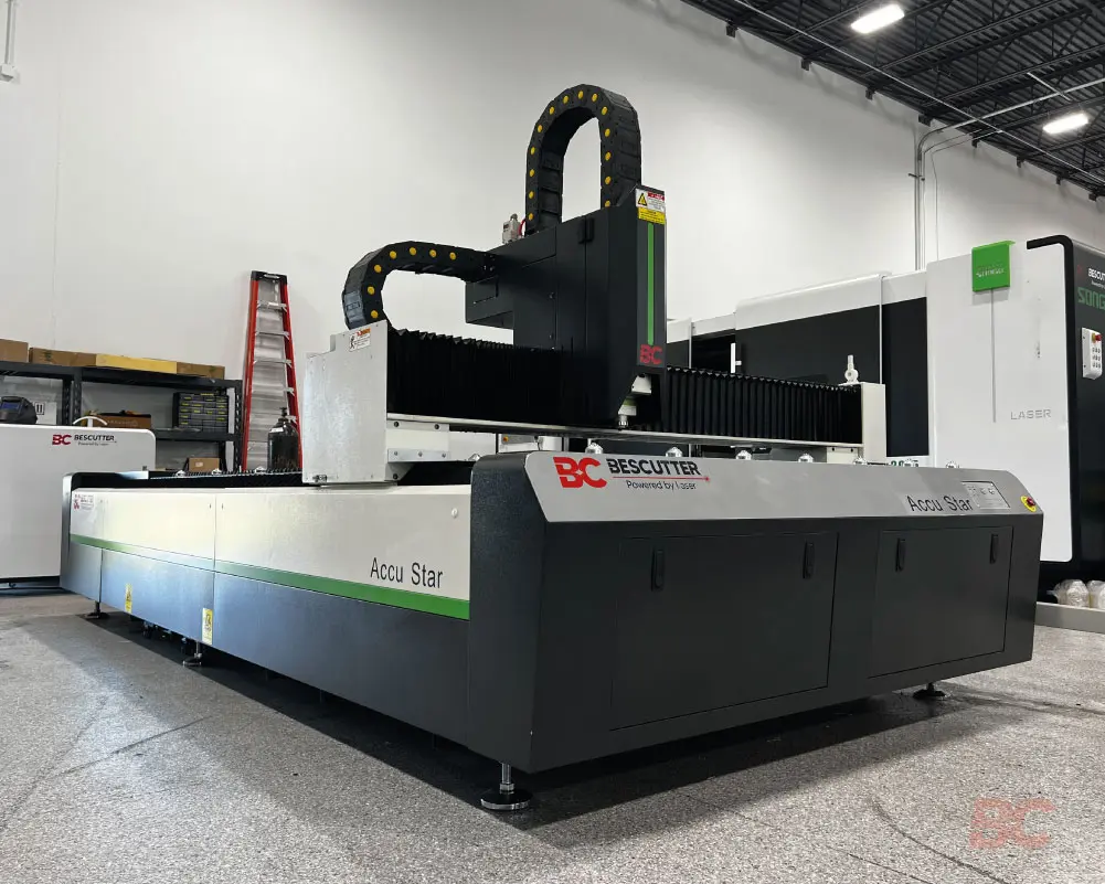 5' x 10' BesCutter Accu Star Fiber Laser Cutter (1500W-3000W)