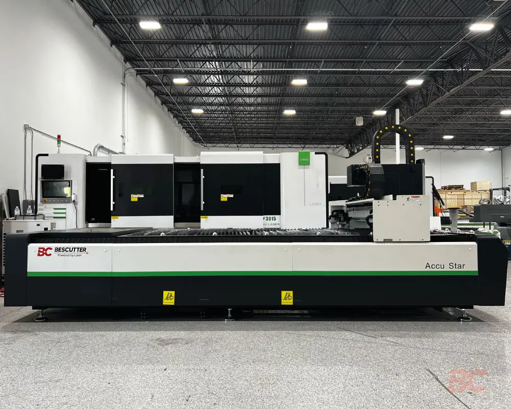 5' x 10' BesCutter Accu Star Fiber Laser Cutter (1500W-3000W)