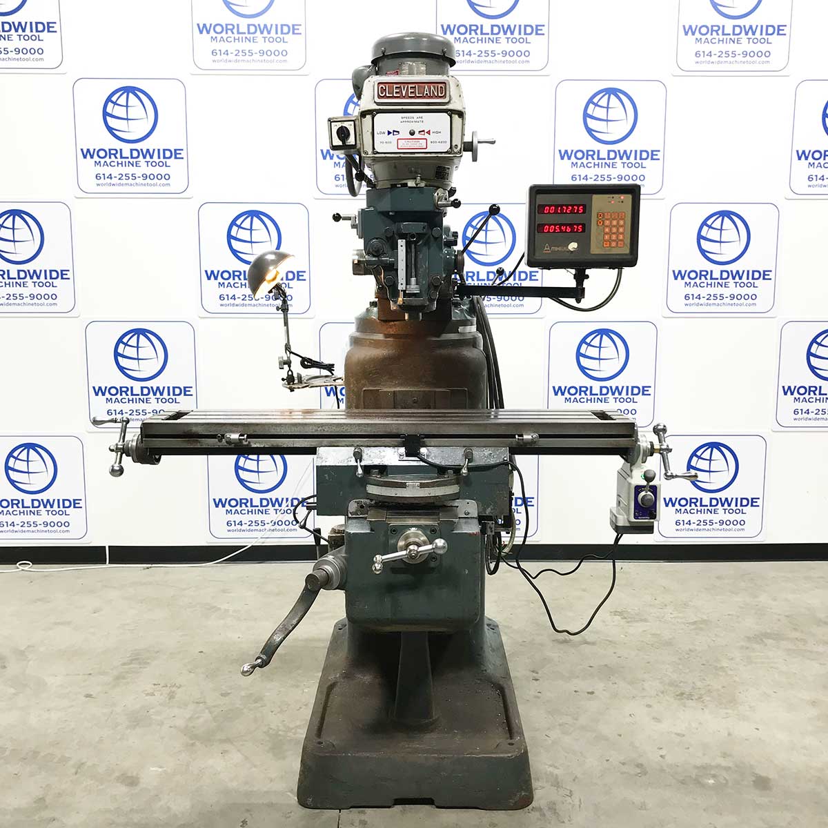 10" x 52" Used Cleveland Vertical Mill Model VH1052TM for sale