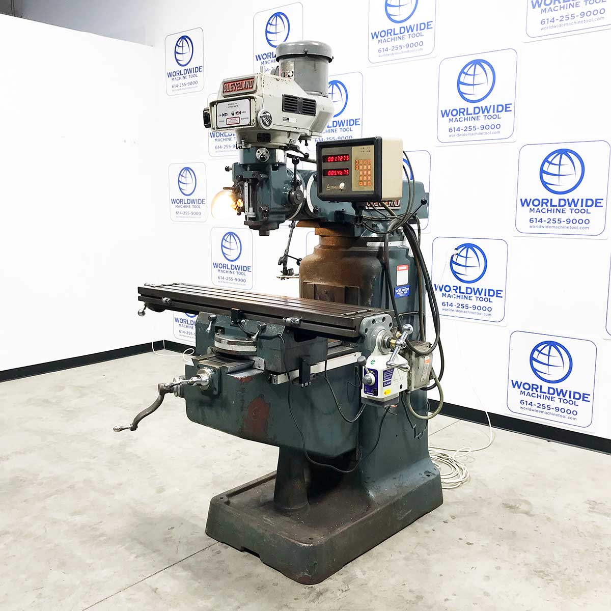 10" x 52" Used Cleveland Vertical Mill Model VH1052TM for sale