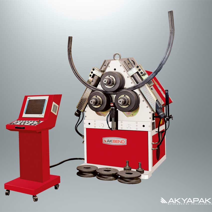 4" x 4" x 3/8" New Akyapak Angle Bending Roll Model APK 101