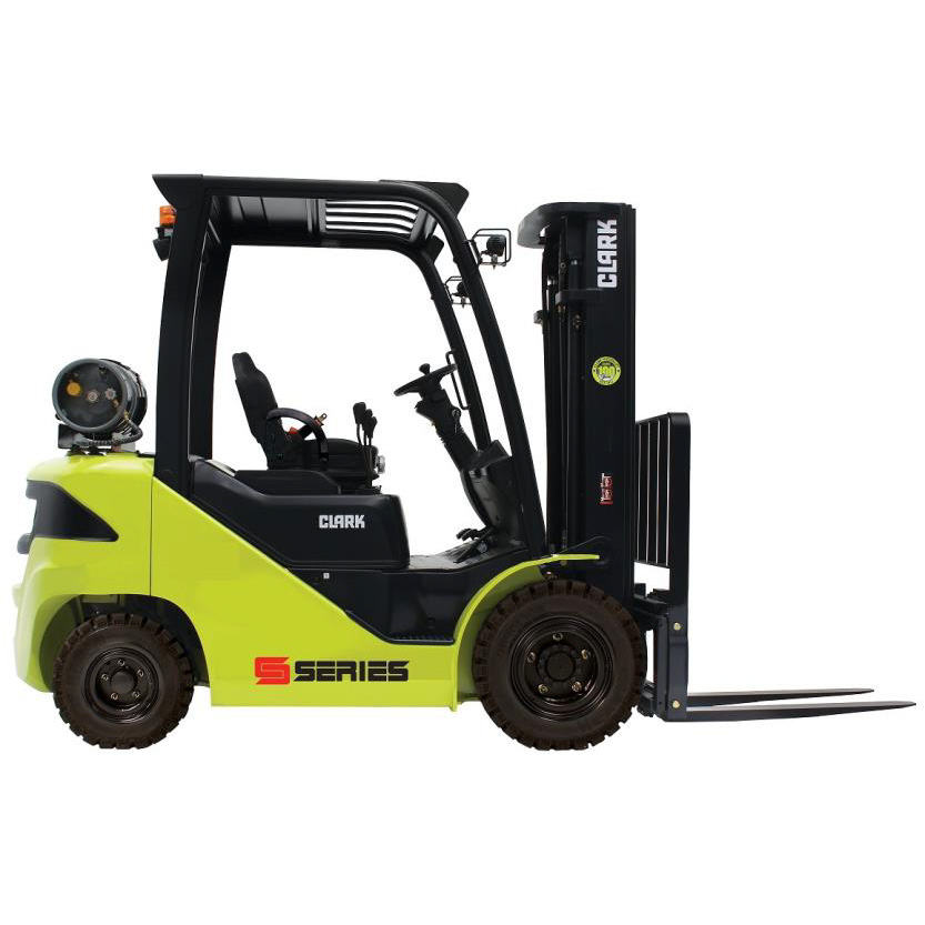 5,000 lb. New Clark I.C. Pneumatic Tire Forklift Model S25