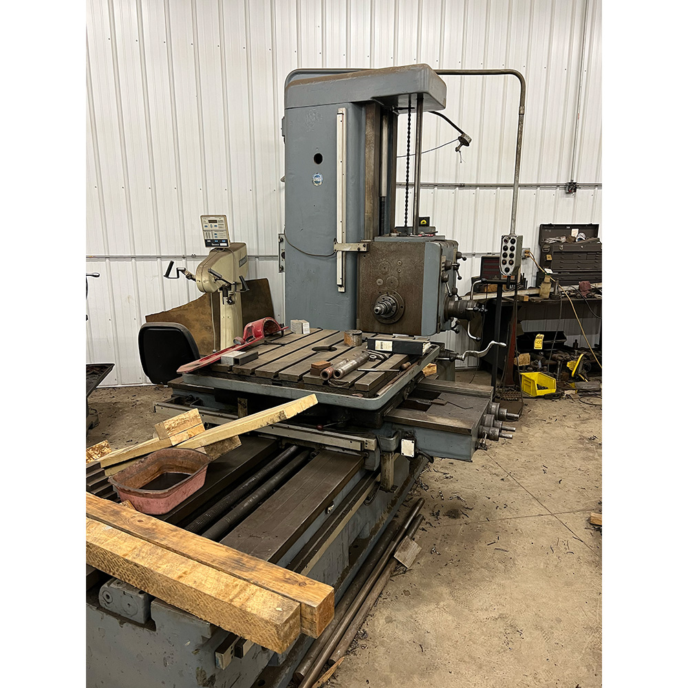 48" x 38" x 36" Used Wotan 3" Horizontal Boring Mill Model B85