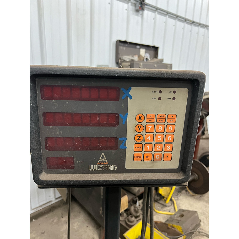 48" x 38" x 36" Used Wotan 3" Horizontal Boring Mill Model B85