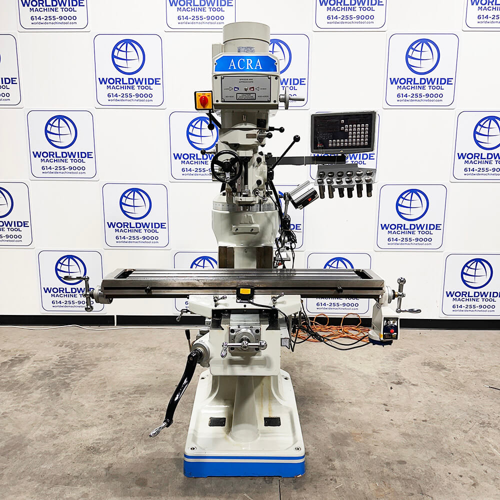 9" x 49" Used Acra Vertical Milling Machine Model 2V