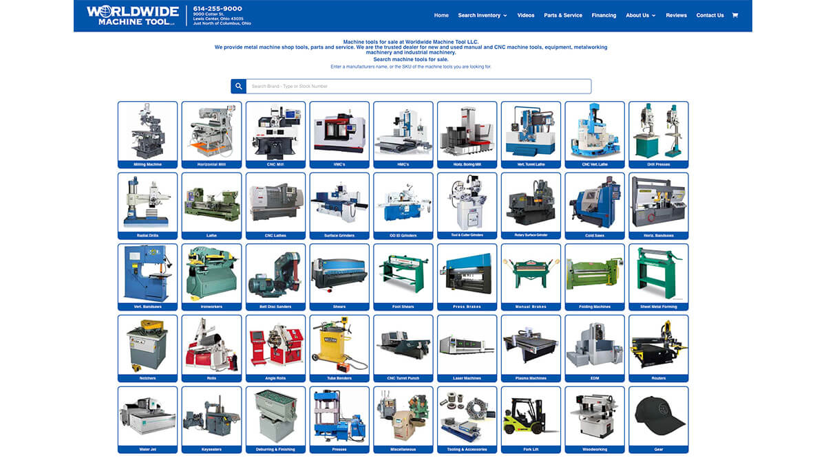 Machine tools for sale, CNC machine shop tools & fabrication machinery