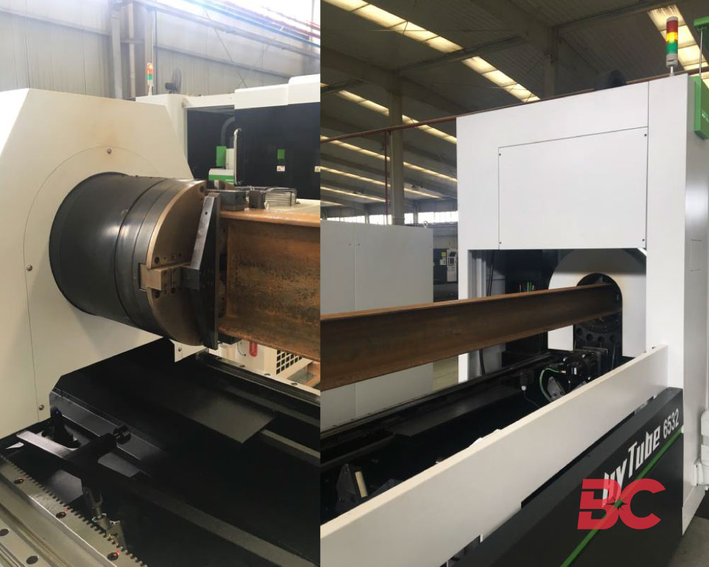 BesCutter 2-Chuck Hytube IPG Fiber Laser Cutting Machine
