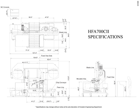 Band Saw Machine Drawing